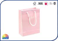 China 190gsm Coated Gloss Lamination Paper Gift Bag With Nylon Ropes Custom Dimension for sale