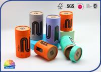 China Perfume Paper Packaging Tube Custom Logo Cylinder With Plastic Window for sale