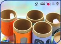 China Perfume Paper Packaging Tube Custom Logo Cylinder With Plastic Window for sale