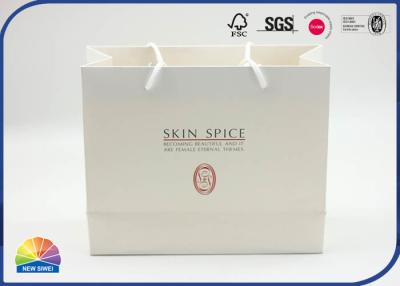 China 350g Coated Paper Shopping Bags Matte Lamination Customized Logo With Handle for sale