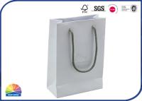 China White Paper Gift Bag Custom Logo Birthday Gift Packaging Small Size with Tight Handles for sale