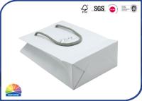 China White Paper Gift Bag Custom Logo Birthday Gift Packaging Small Size with Tight Handles for sale