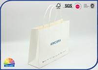 China Luxury Fragrance White Kraft Paper Bags Packaging Portable 180gsm Thickness for sale