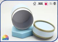 China Blue Customized Small Paper Gift Tube Designed Logo Matte Lamination for sale
