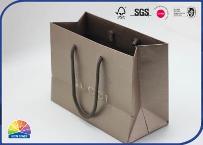 China Nylon Handle 350g Coated Paper Shopping Bags Matte Lamination Customized Logo for sale