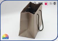 China Nylon Handle 350g Coated Paper Shopping Bags Matte Lamination Customized Logo for sale