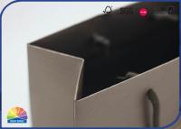 China Nylon Handle 350g Coated Paper Shopping Bags Matte Lamination Customized Logo for sale