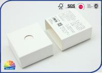 China Matte White Folding Carton Box Sleeve Drawer Packaging For Solid Perfume for sale