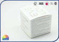 China White 350gsm Coated Paepr Matte Lamination Folding Carton Box Gold Hot Stamping for sale