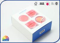 China Blue Eco Friendly Coated Paper Fold Cosmetics Box For Lipstick Matte Lamination for sale