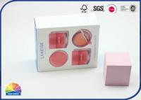 China Blue Eco Friendly Coated Paper Fold Cosmetics Box For Lipstick Matte Lamination for sale