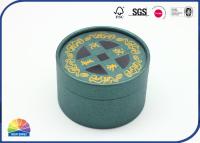 China Die Cut Window Tea Paper Packaging Tube Custom Logo Copper Coin Style for sale
