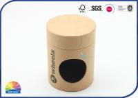 China Solid Food Paper Packaging Tube With Lids Windowing Matte Varnishing for sale