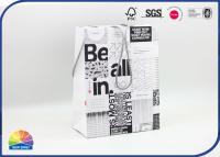 China Custom Print Paper Shopping Bags With Cotton Ropes For Clothes for sale