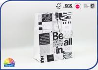 China Custom Print Paper Shopping Bags With Cotton Ropes For Clothes for sale