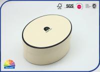 China Cream-Coloured Paper Packaging Tube Oval Shape For Handmade Soap for sale