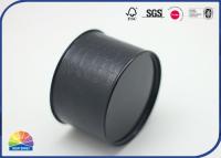 China Black Imitation Crocodile Leather Surface Composite Paper Tube With Stainless Steel Cap for sale