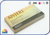 China Laser Gold Card Folding Carton Box Frosted Texture For Natural Skin Care Products for sale
