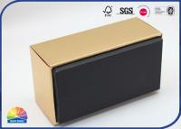 China Luxury Golden Paper Cardboard Corrugated Packaging Box With E Flutes for sale