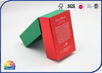 China Christmas Gift Packaging Hinged Lid Gift Box For Handmade Candles Green Color for sale