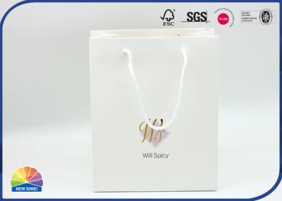 China Eco Friendly 4C Print Customized Size Paper Gift Bag With Nylon Handle for sale