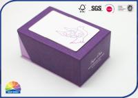 China 4C Print Hinged Lid Gift Box With Plastic Insert For Small Handmade Soaps for sale
