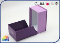 China 4C Print Hinged Lid Gift Box With Plastic Insert For Small Handmade Soaps for sale