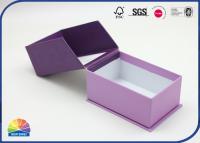 China 4C Print Hinged Lid Gift Box With Plastic Insert For Small Handmade Soaps for sale
