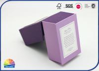 China 4C Print Hinged Lid Gift Box With Plastic Insert For Small Handmade Soaps for sale