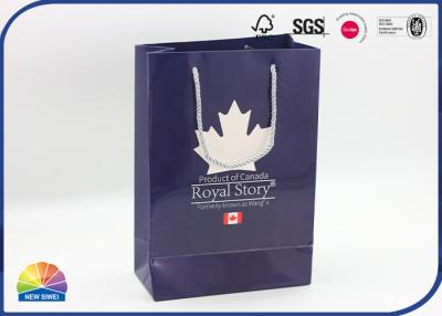 China Chocolate Packaging Paper Shopping Bags Matt Lamination With Nylon Ropes for sale