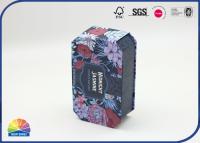 China Crystal Bracelet Luxury Packaging Hinged Lid Gift Box With UV Logo for sale