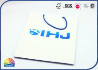 China Luxury Paper Gift Bag Matte Lamination Custom Logo With Nylon Handle for sale