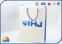 China Luxury Paper Gift Bag Matte Lamination Custom Logo With Nylon Handle for sale