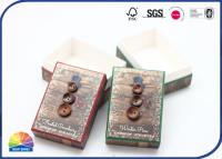 China Snow Man Soap Rigid Shoulder Box With Button Matte Lamination for sale