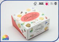 China Pink Cookies Packing Folding Carton Box With UV Logo Thermophilic Retailer Shopping for sale