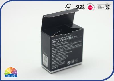 China Cosmetic Packing Folding Carton Box With Luxury Matte Black Color Recyclable for sale