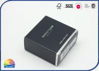 China Cosmetic Packing Folding Carton Box With Luxury Matte Black Color Recyclable for sale