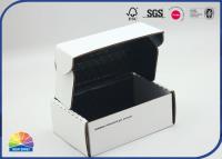 China E Flute White Corrugated Mailer Box Double Side Printed Logo Glossy Lamination for sale
