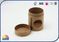 China 157gsm Kraft Core Hollow Out Paper Packaging Tube Custom Design for sale