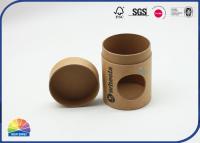 China 157gsm Kraft Core Hollow Out Paper Packaging Tube Custom Design for sale