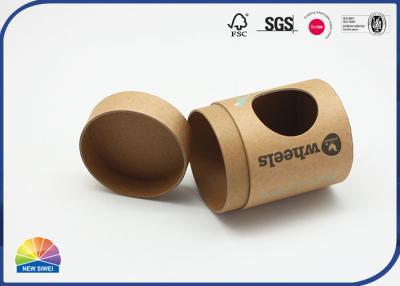 China 157gsm Kraft Core Hollow Out Paper Packaging Tube Custom Design for sale