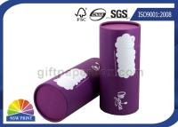 China Custom Paperboard Paper Packaging Tube , Fancy Round Paper Can Container for sale