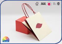 China Cube Shaped White Paper Present Bags With Handles Cookie Box Package for sale