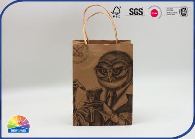 China Eco Friendly Customized Kraft Paper Gift Bag Matte Lamination With Handle for sale