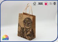 China Eco Friendly Customized Kraft Paper Gift Bag Matte Lamination With Handle for sale