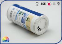 China Cardboard Cylinder Packaging Composite Paper Tube With Plastic Cap Custom Color for sale