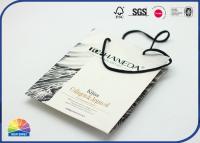 China Custom Paper Shopping Bags With Nylon Handle Matte Lamination for sale