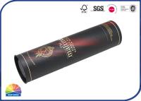 China Wine Bottle Sales Display Packaging Composite Paper Tube With Metal End for sale
