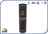 China Wine Bottle Sales Display Packaging Composite Paper Tube With Metal End for sale