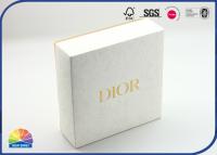 China Embossed Present Paper Cardboard Box 2 Piece Gold Stamping Logo for sale